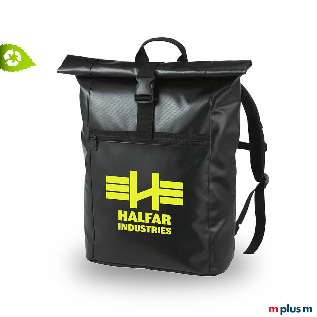 Rucksack aus LKW Plane bedrucken mit Logo